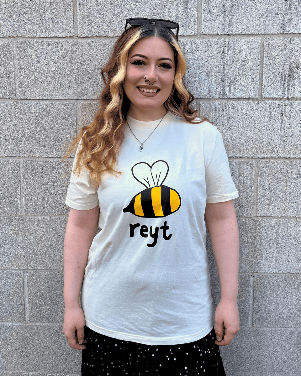 'Bee Reyt' T-Shirt - Luke Horton - Printed by Us - T-shirt