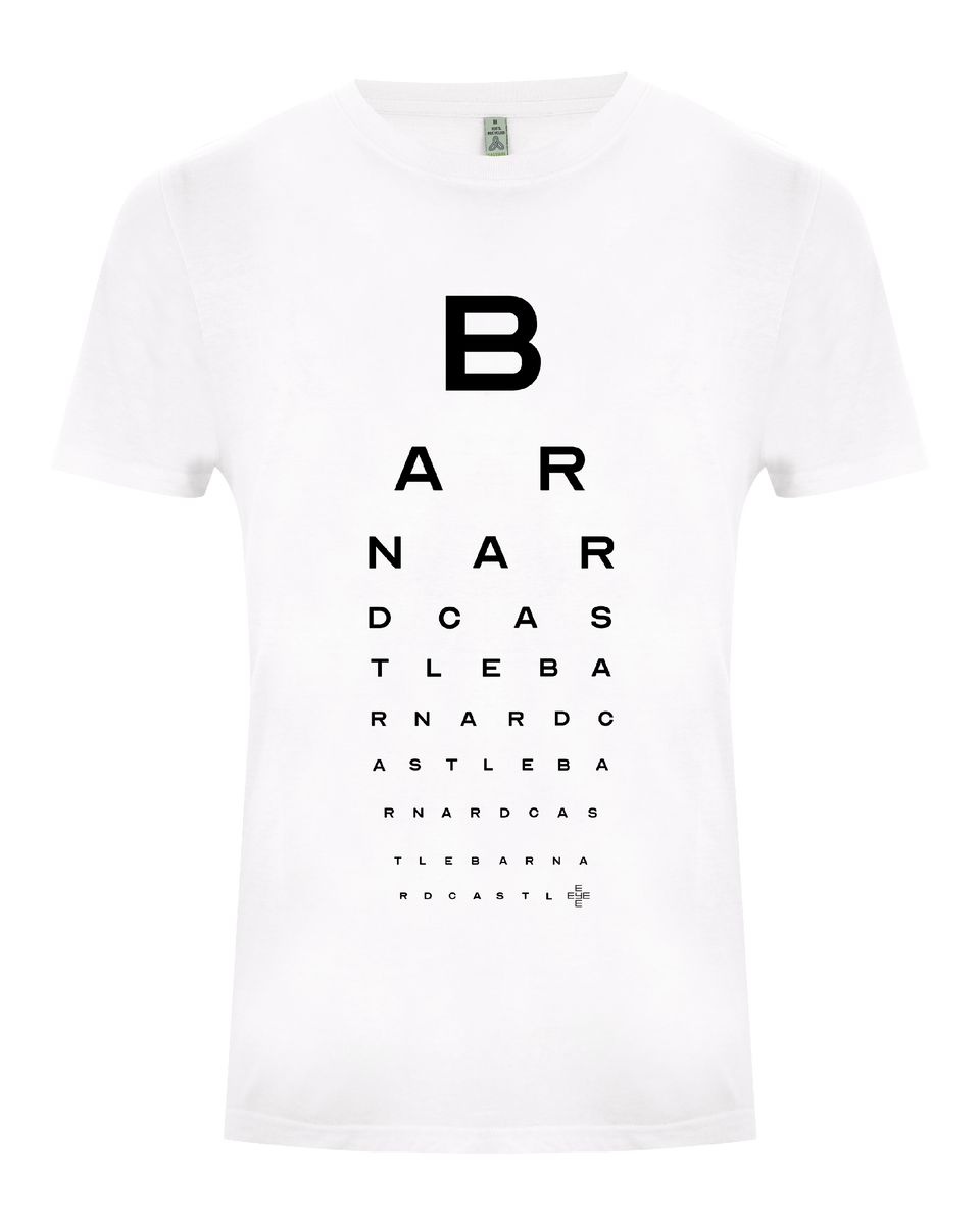 'Barnard Castle Eye Test' T-shirt - Willustration ft EyeEye – Printed by Us